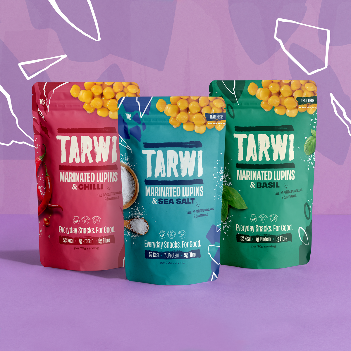 Snacks de Tremoço – Tarwi